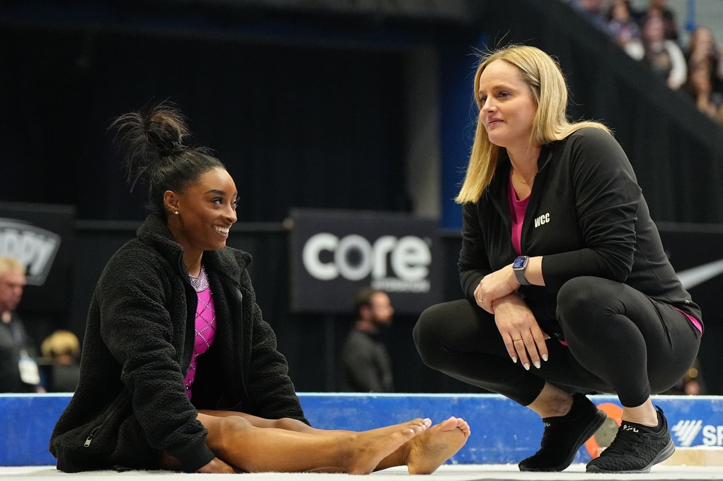 Simone Biles' former coach Cecile Landi reacts as Georgia Gymnastics ...