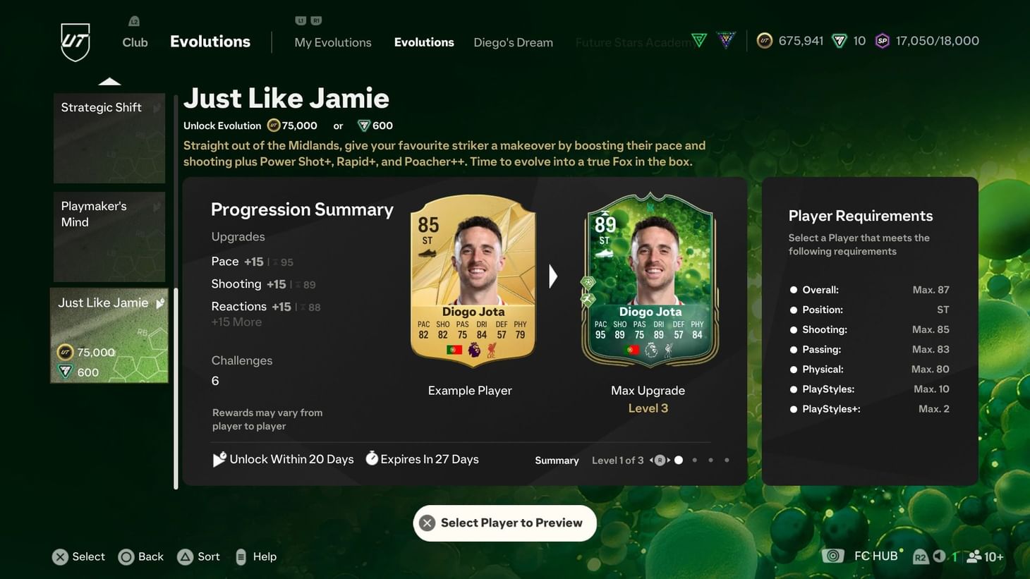 EA FC 25 Just Like Jamie Evolution guide: Best players to use, all upgrades, requirements, and more