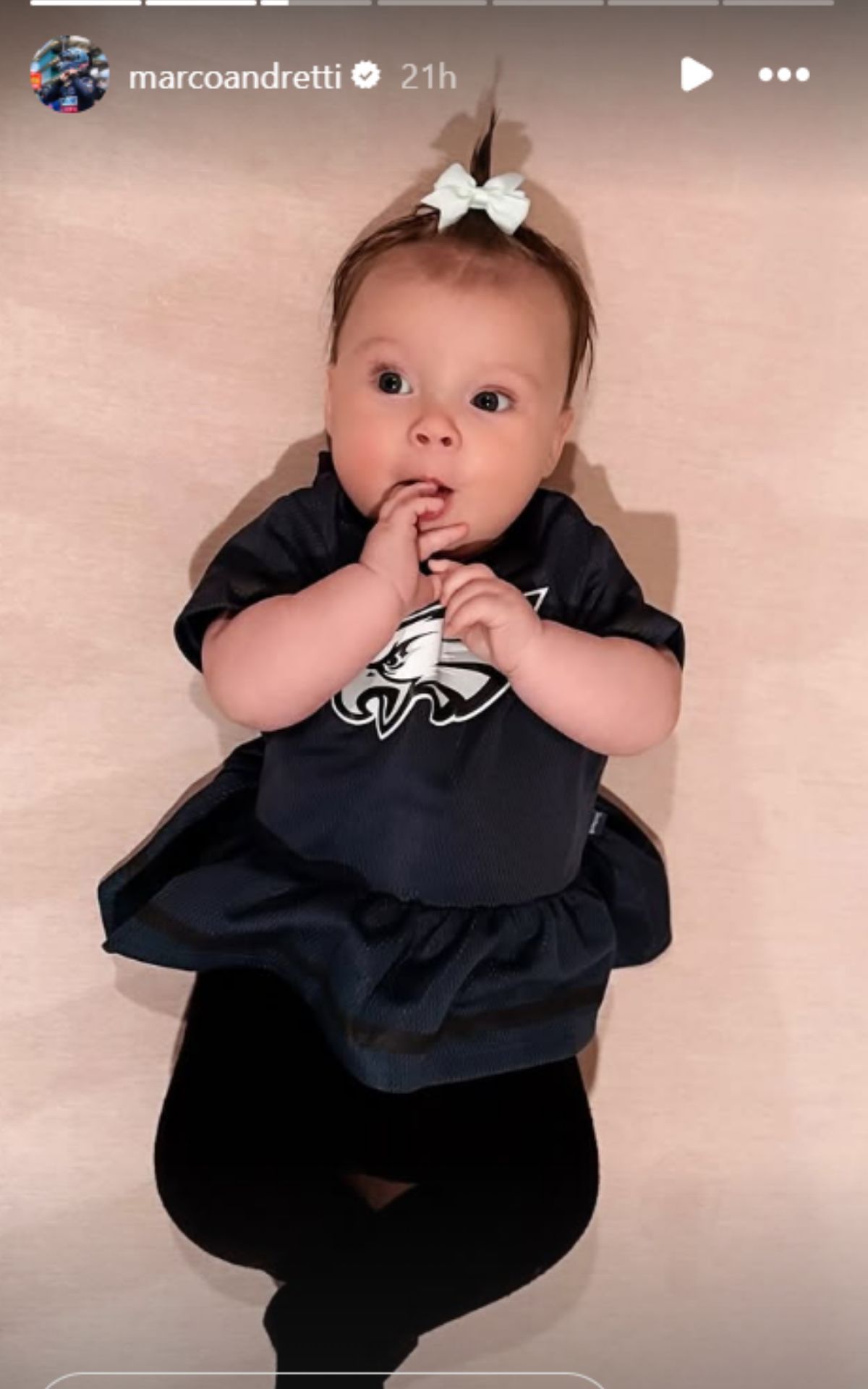 Marco Andretti shares adorable photo of daughter Miura rocking ...