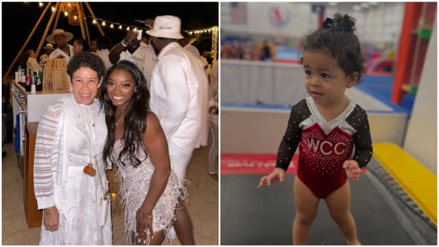 "Mini Twin" – Simone Biles reacts to fan's remark on niece resembling ...