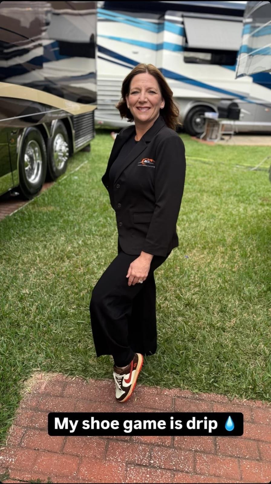 Kelley Earnhardt flexes 'drip' shoe game in Nike Dunk Lows featuring ...