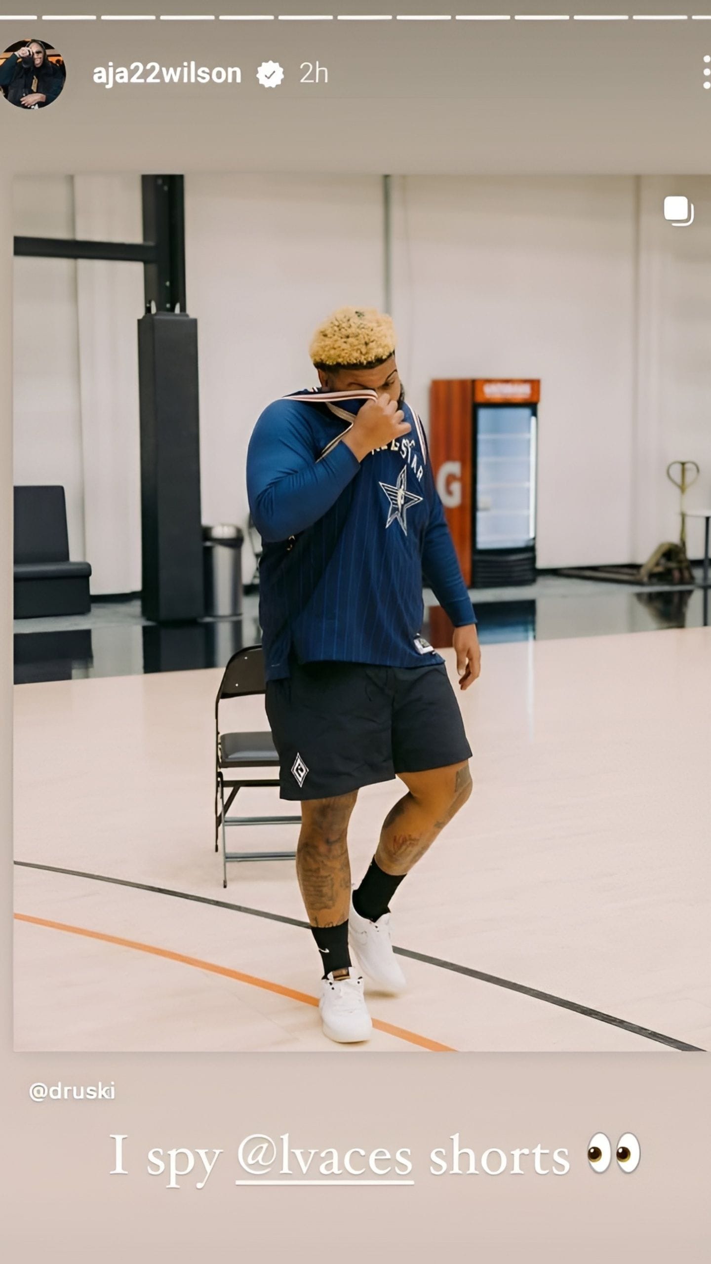 A'ja Wilson goes eagle-eyed over Druski’s NBA All-Star workout post ...