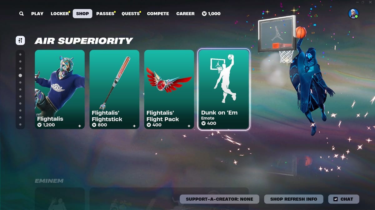 How to get the Flightalis (Air Jordan) skin in Fortnite