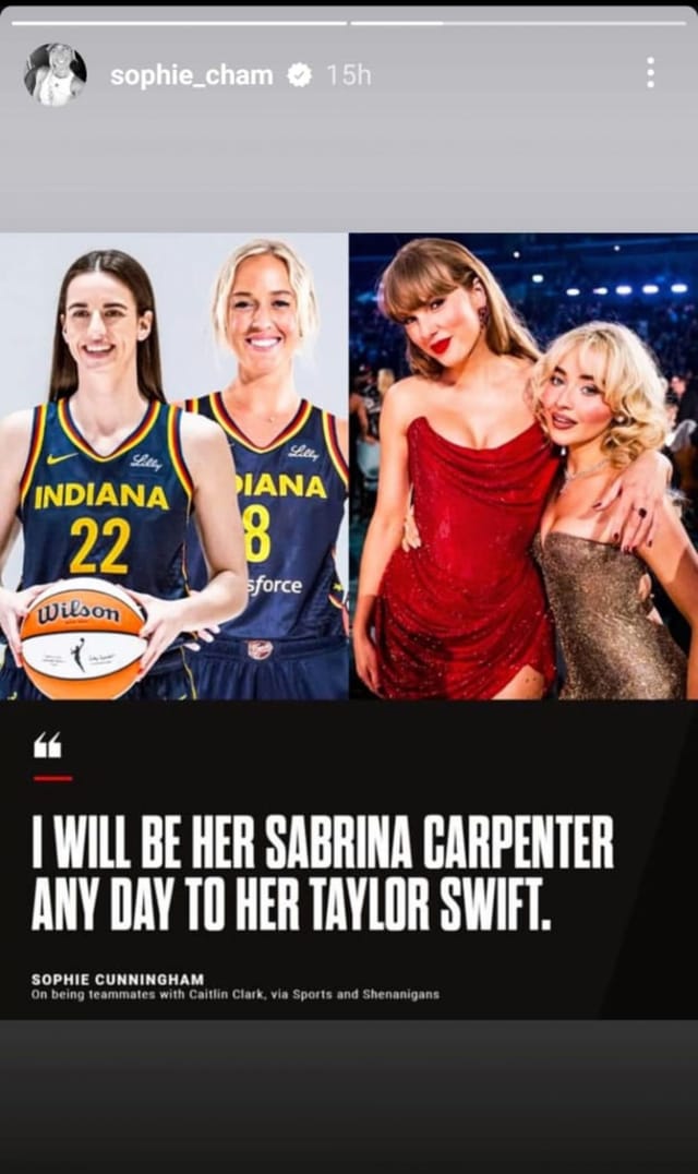 "She finna leach off this girl so bad": Fans accuse Sophie Cunningham ...