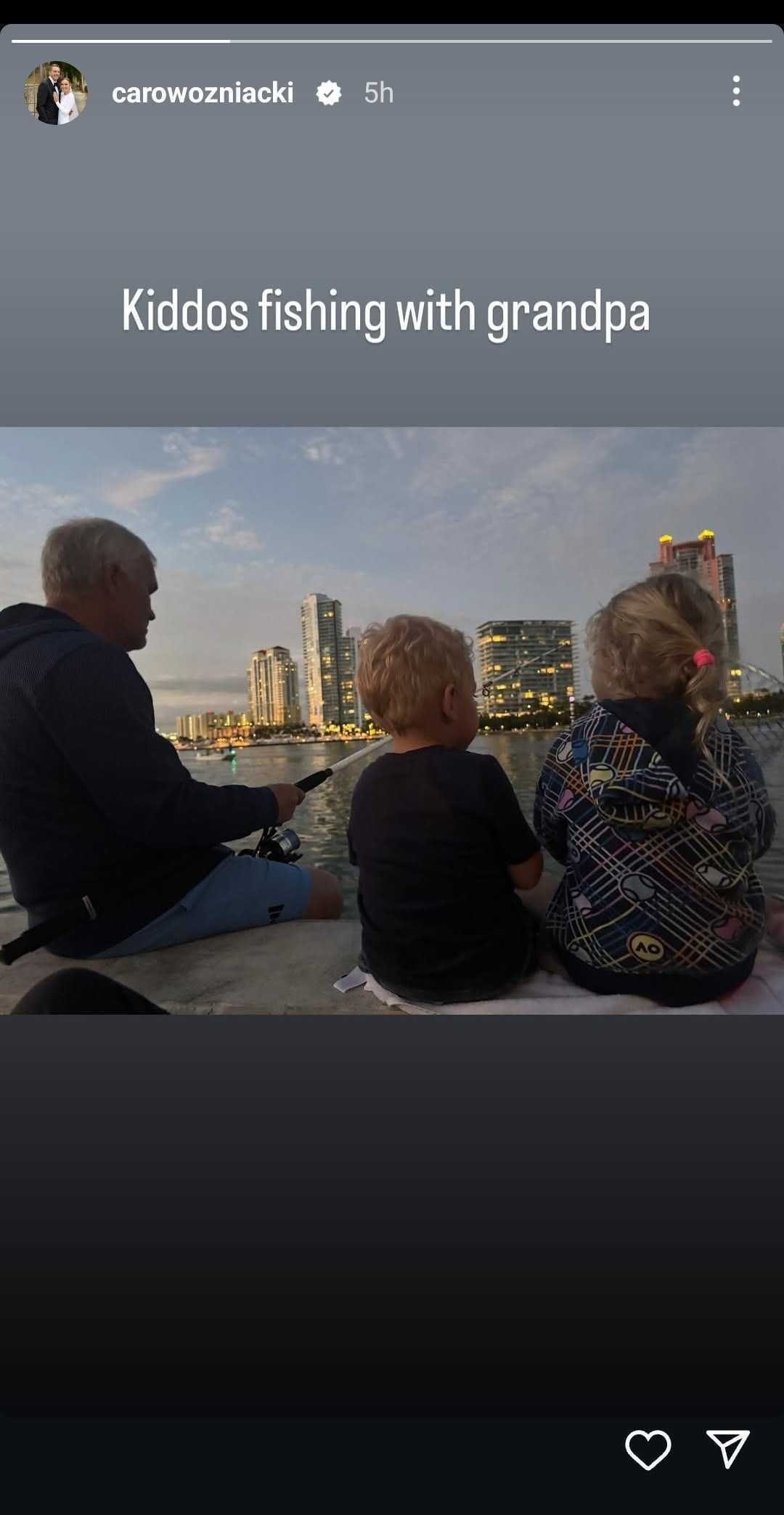 Caroline Wozniacki shares happy moment of her children James and Olivia ...