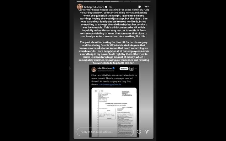 "She tried to shake us down for a huge amount of money": Ethan Klein ...