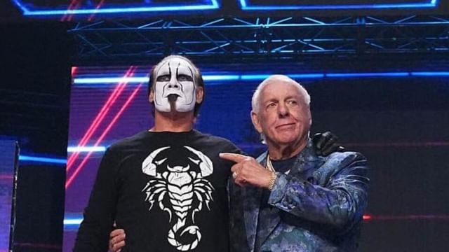 Ongoing AEW rivalry draws Sting vs. Ric Flair comparison by wrestling ...