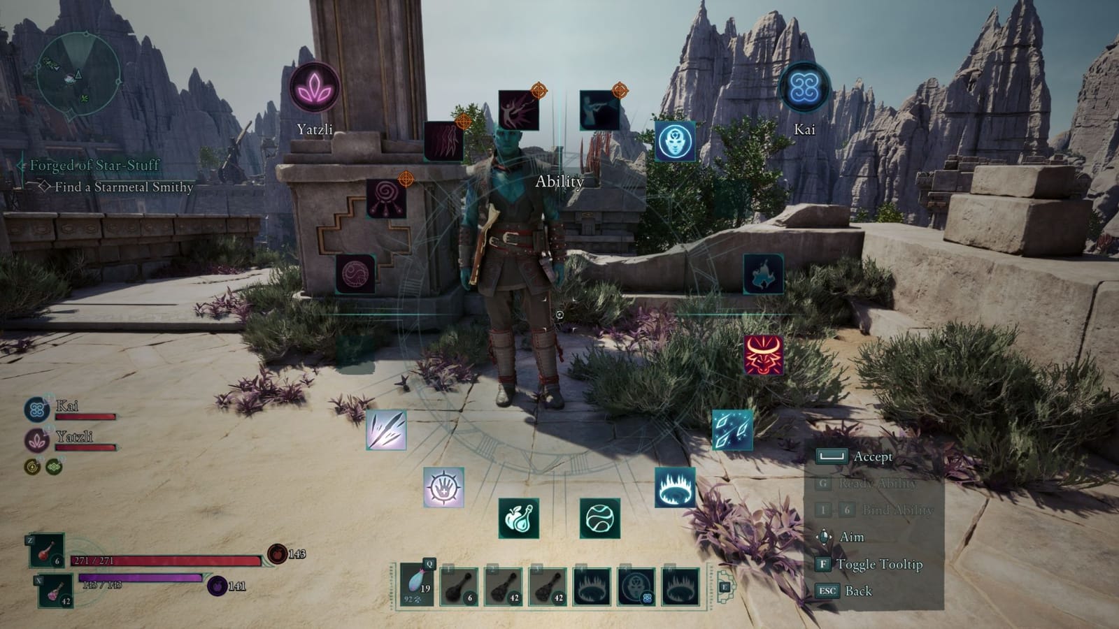 How to use and modify Ability Radial in Avowed