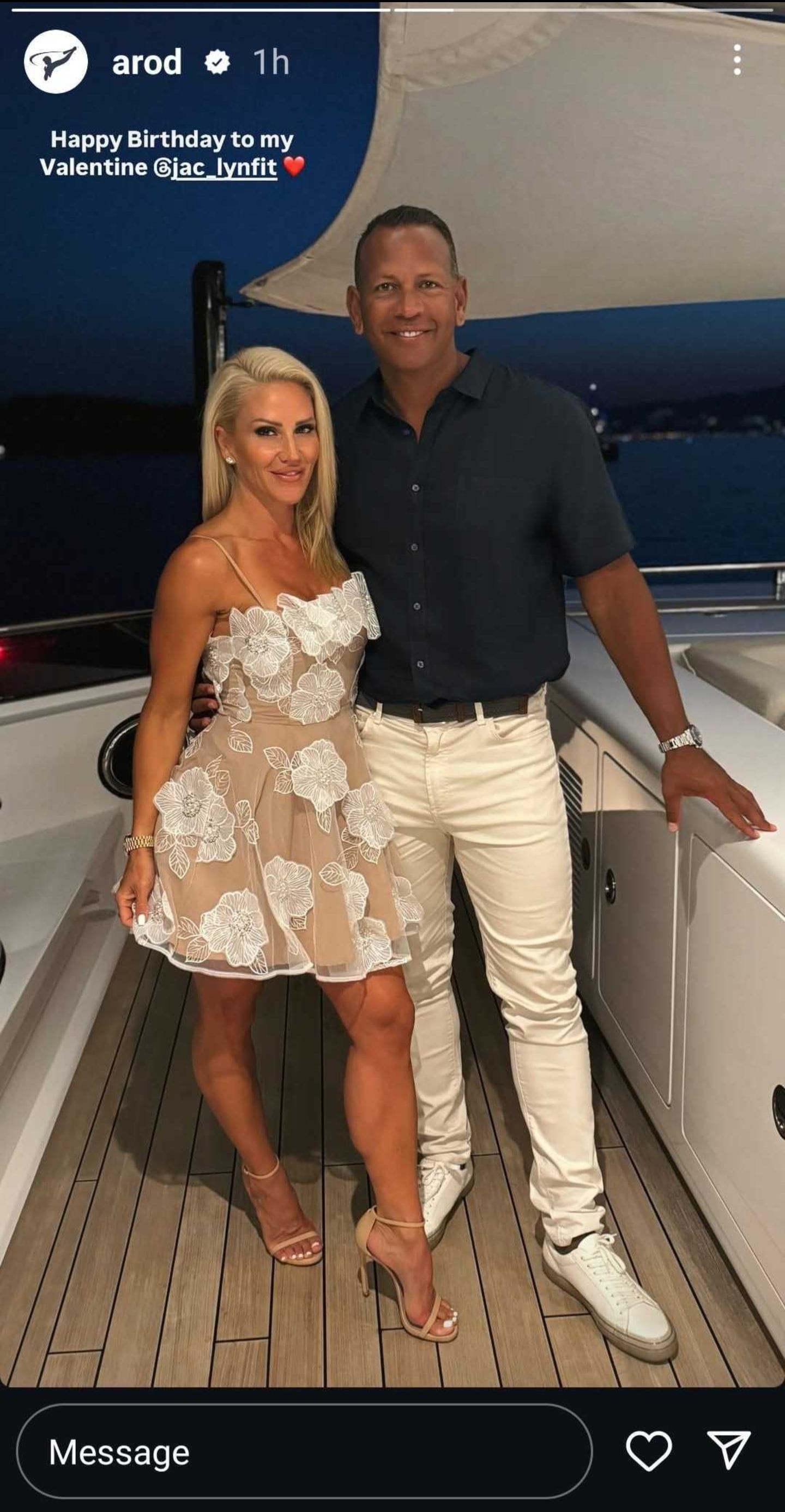 Alex Rodriguez sends touching message to girlfriend Jaclyn Cordeiro on ...