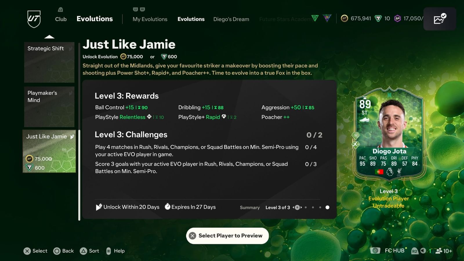 EA FC 25 Just Like Jamie Evolution guide: Best players to use, all upgrades, requirements, and more
