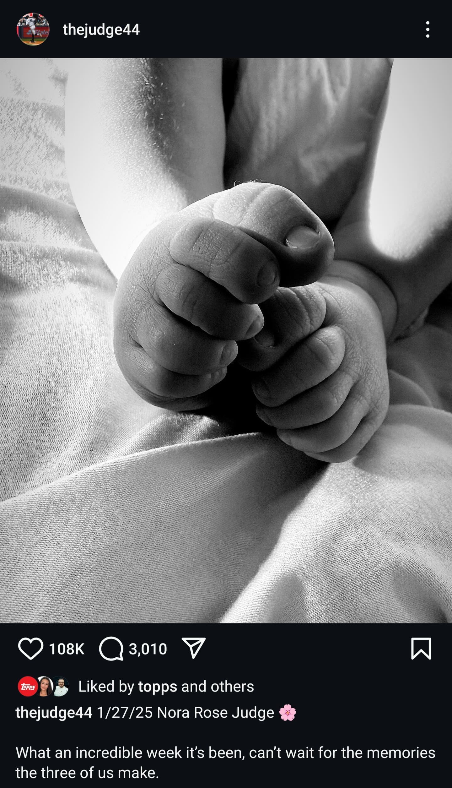Aaron Judge and wife Samantha Bracksieck welcome firstborn daughter ...