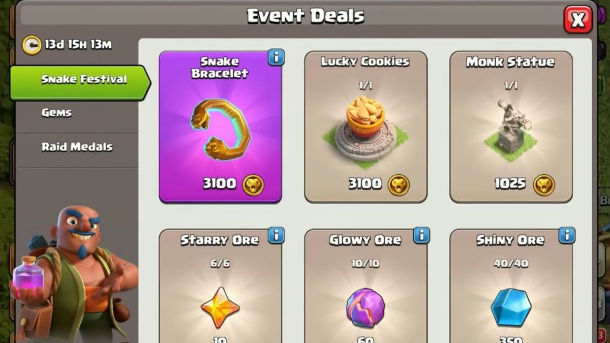 Clash of Clans Snake Festival event: New troops, Hero Equipment, and more