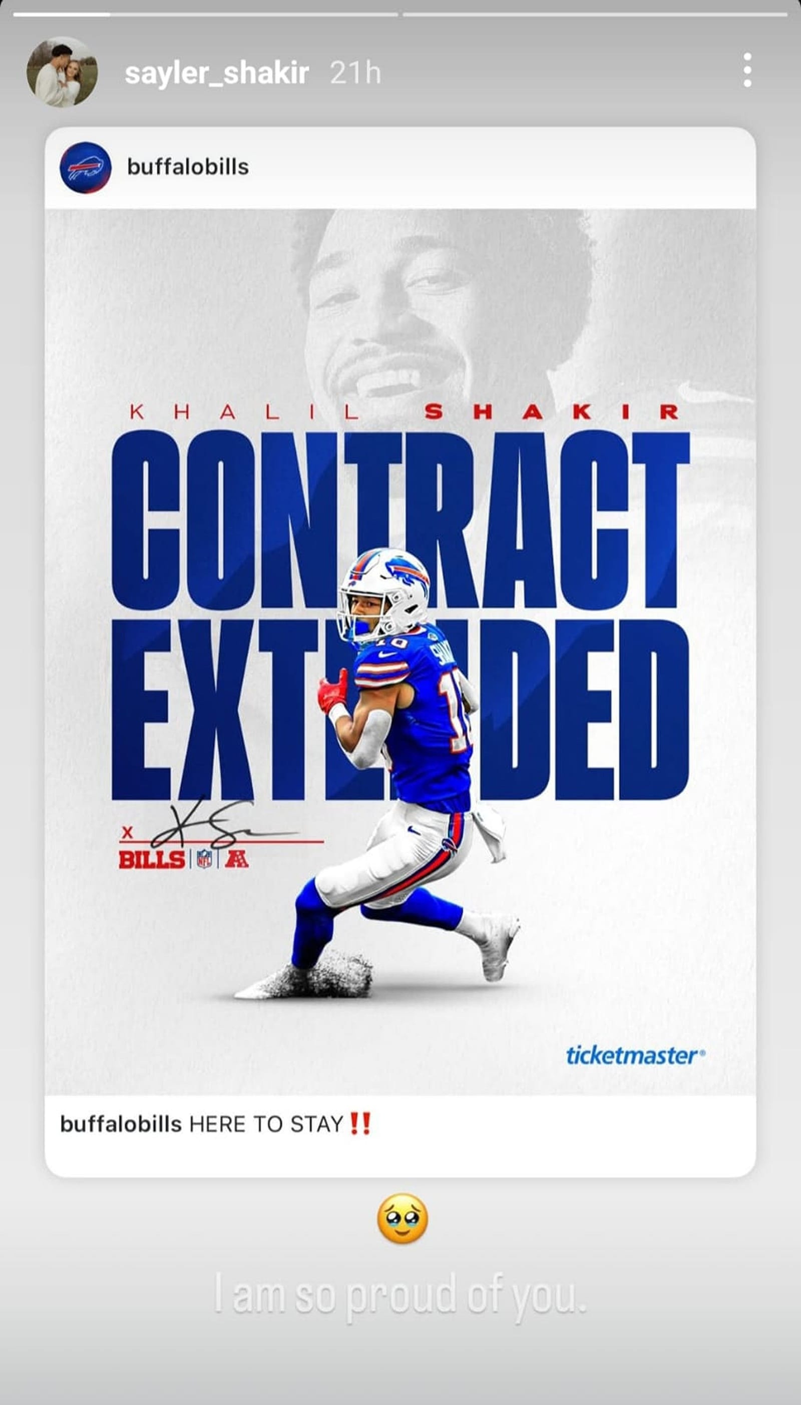 “So proud of you” - Khalil Shakir’s wife Sayler reacts to Bills WR ...