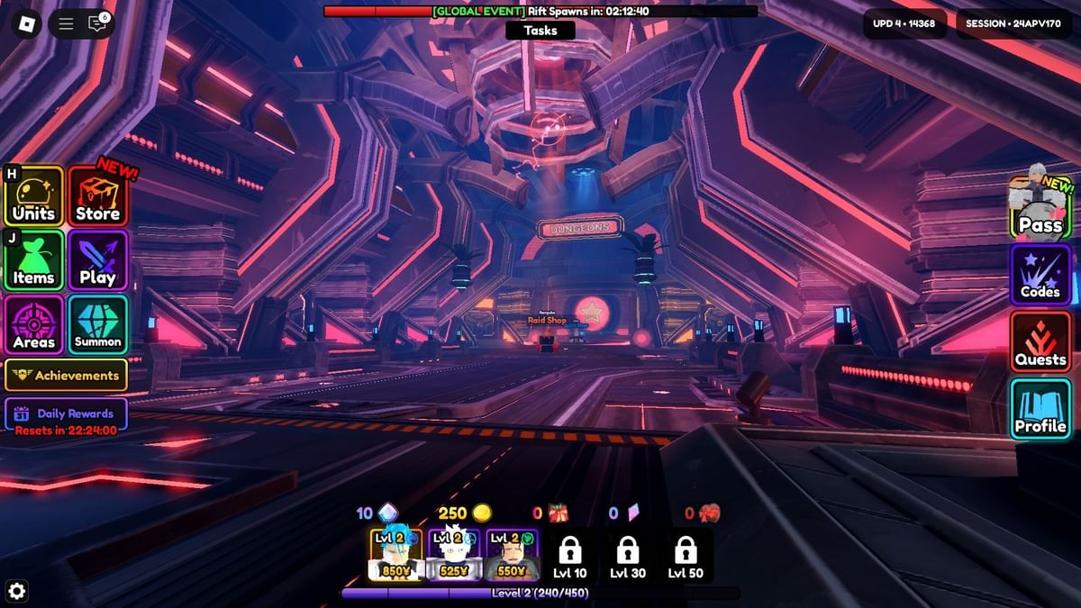 What are the meta units in Anime Vanguards 4.0?