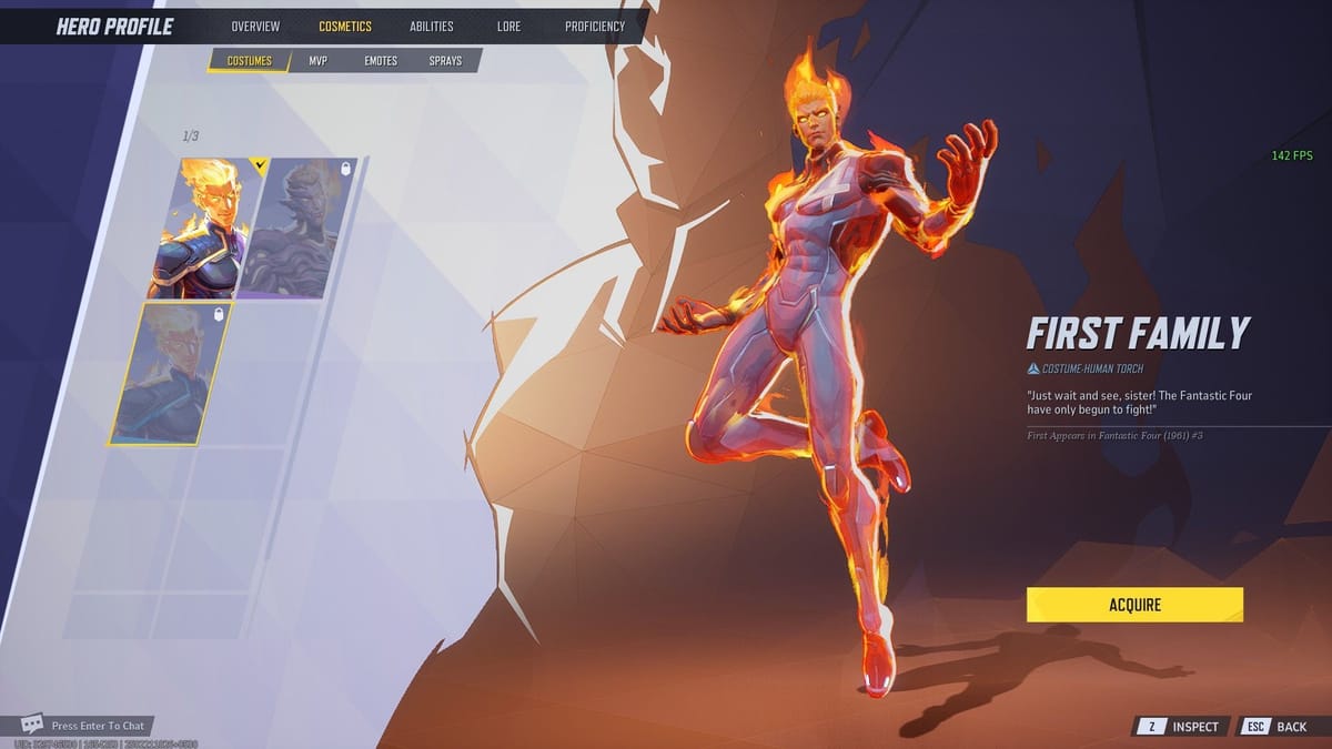 Human Torch Skin: All Marvel Rivals Human Torch skins: Tier list and prices