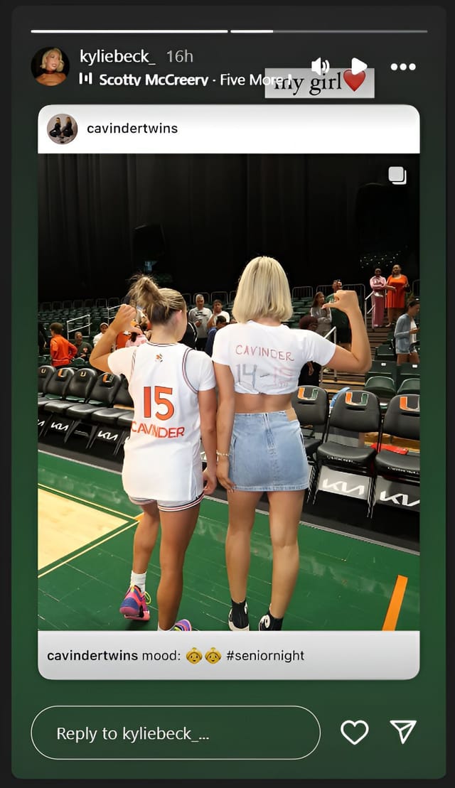 Carson Beck’s sister Kylie drops a two-word comment on Hanna Cavinder’s ...