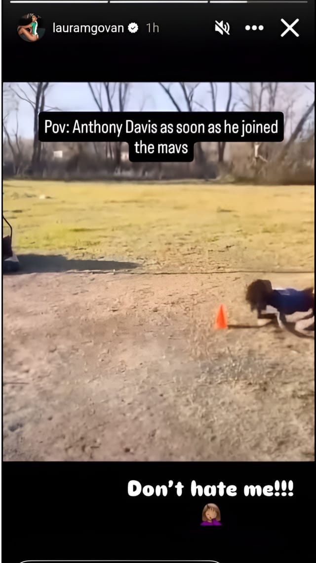 Laura Govan trolls Anthony Davis’ Mavericks injury right after Luka ...