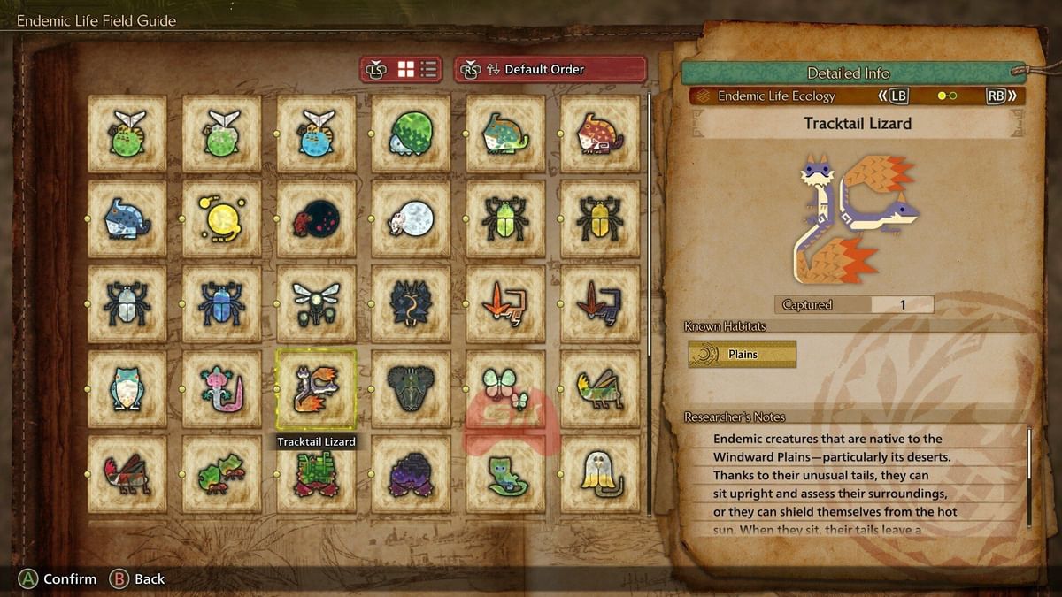 Where to find Tracktail Lizards in Monster Hunter Wilds