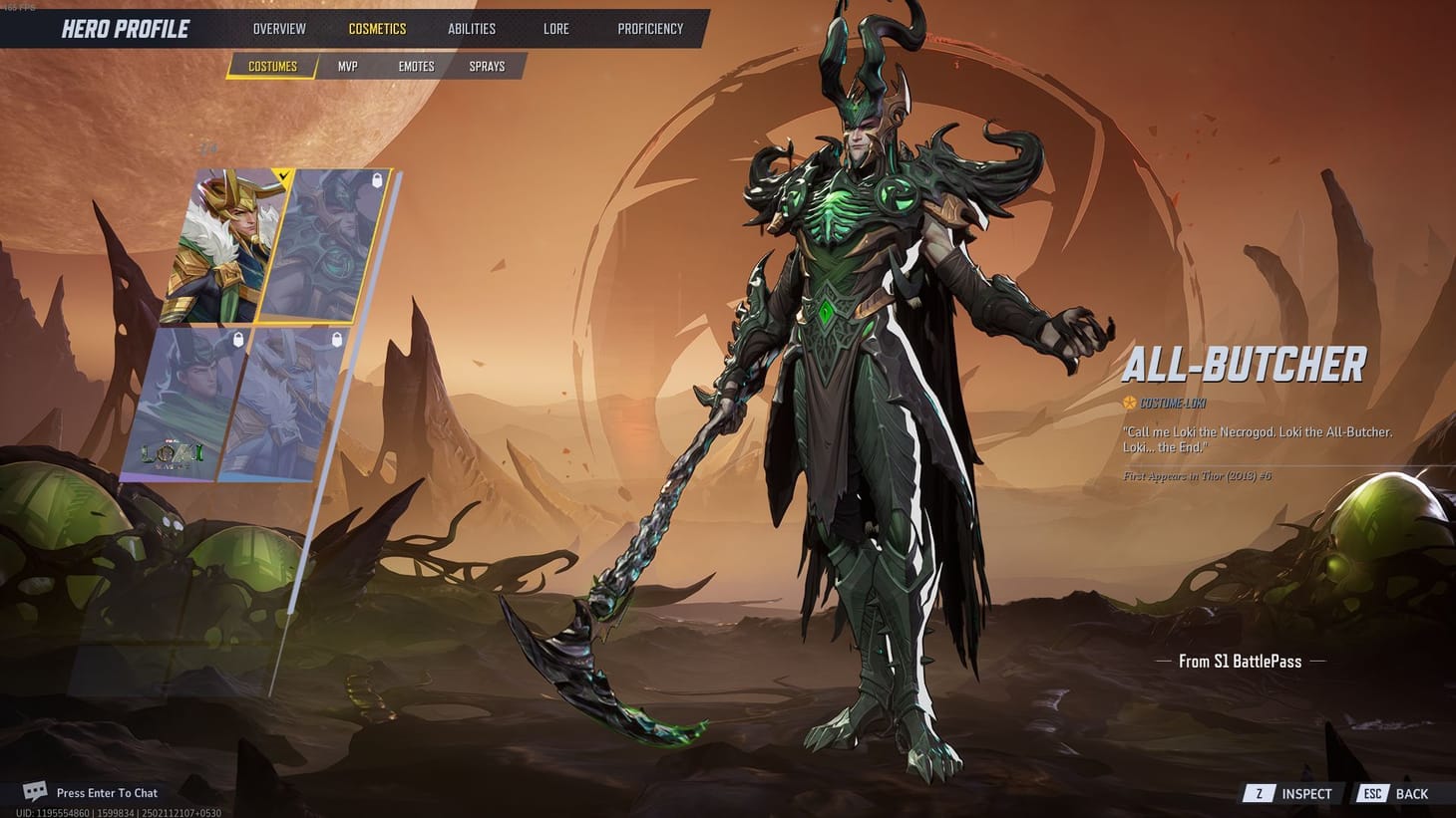 All Marvel Rivals Loki skins: Tier list and prices