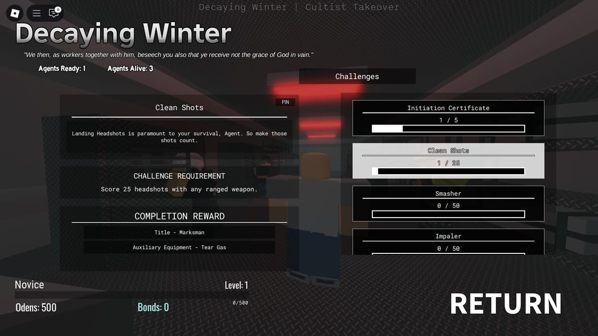 How to play Decaying Winter