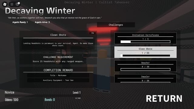 How to play Decaying Winter