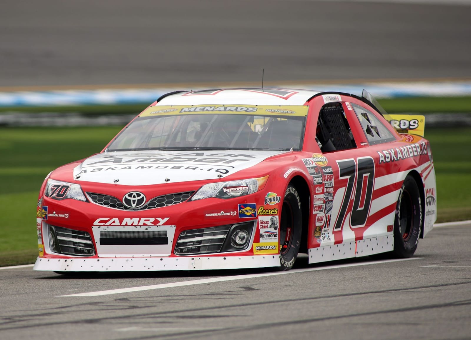“Can we never let Amber Balcaen race in a stock car ever again ...