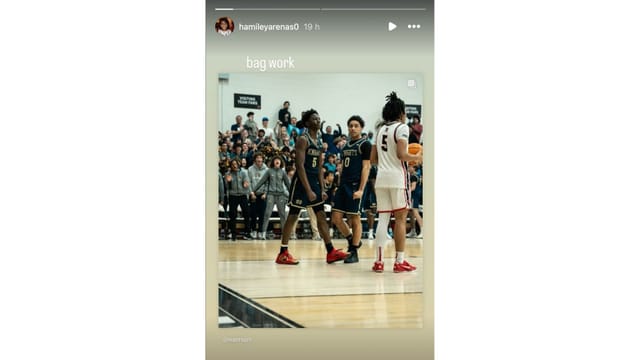 Gilbert Arenas' daughter Hamiley Arenas shares 2-word reaction to Notre ...