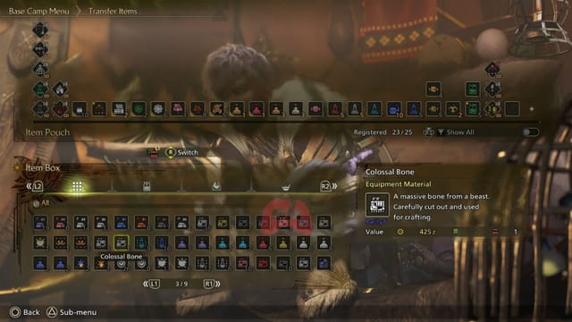 Where to find Colossal Bone in Monster Hunter Wilds