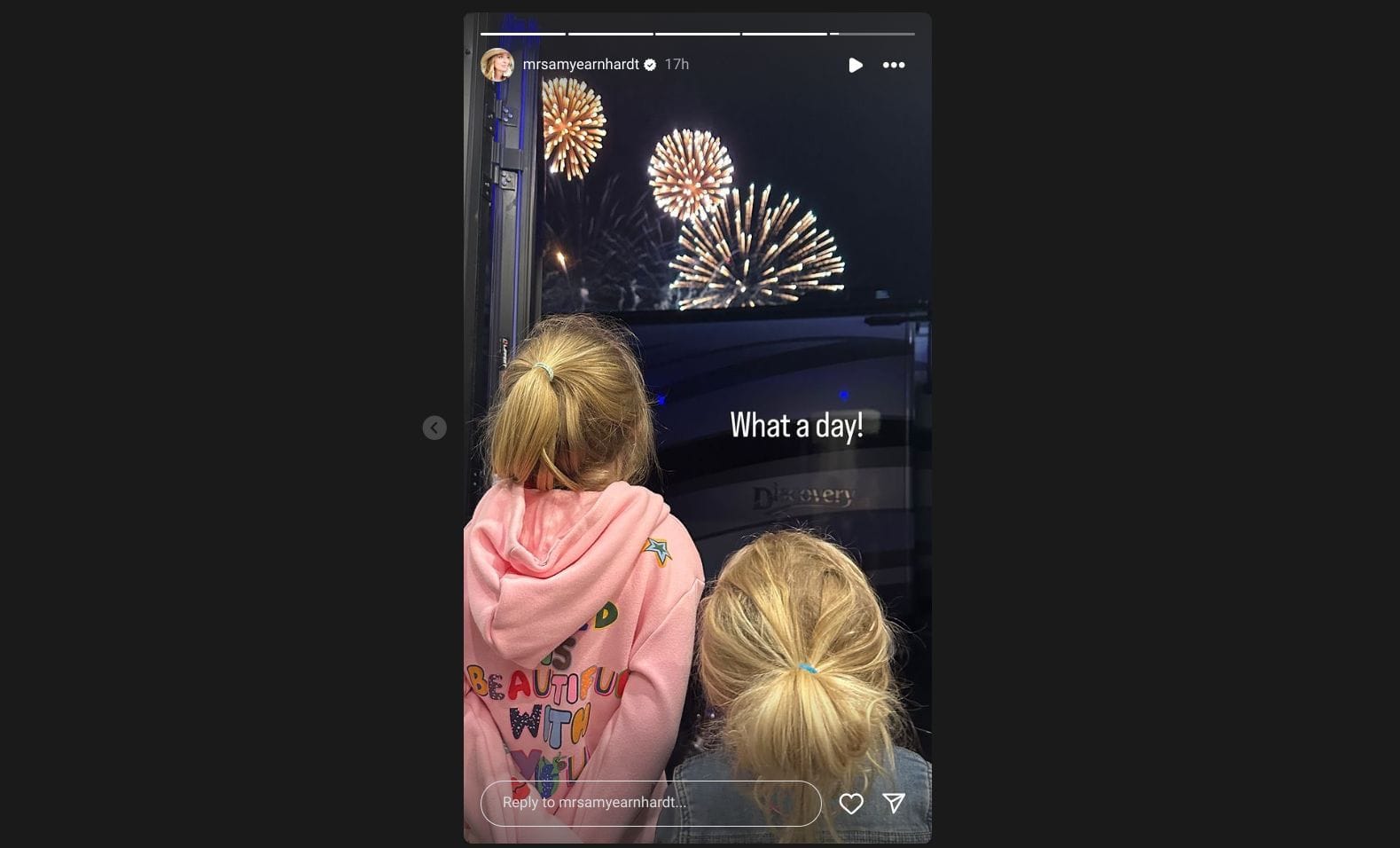 Dale Jr.’s wife Amy Earnhardt shares picture with 3-word reaction to ...