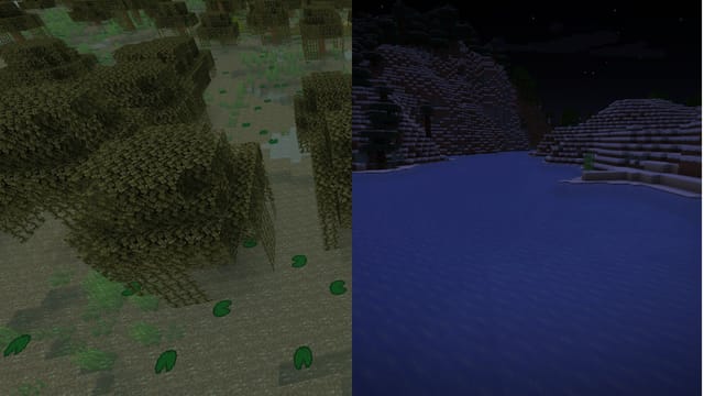Ranking the river and swamp biomes in Minecraft
