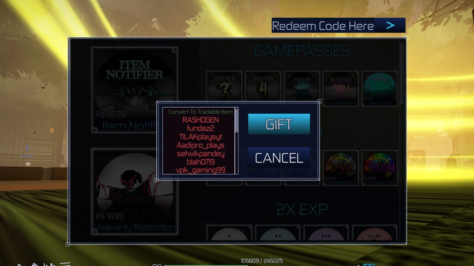 Jujutsu Infinite Fuga + Puppet update patch notes