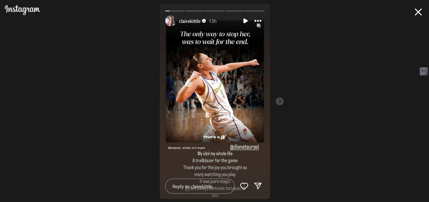 George Kittle's wife Claire pens inspirational message as WNBA legend ...