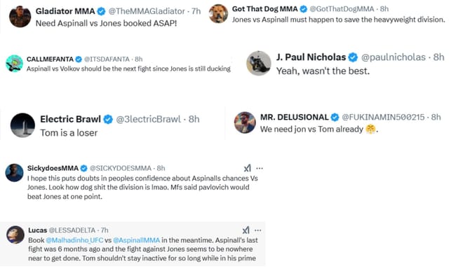 "Strip Jon Jones already" - Internet reacts as Tom Aspinall seemingly takes subtle jab at 'Bones ...