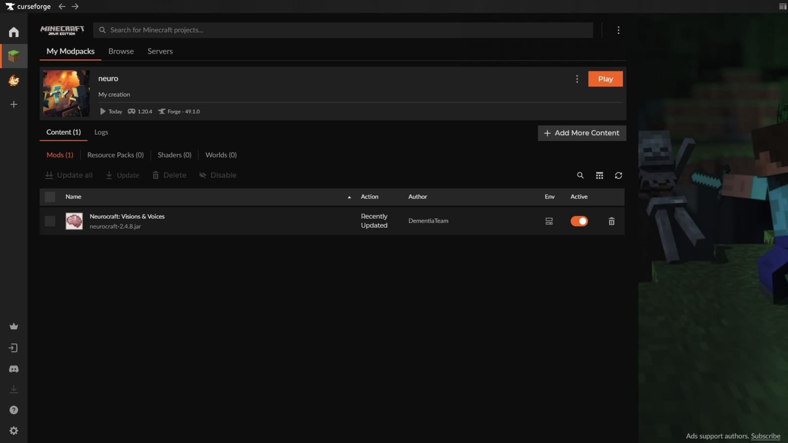 Minecraft Schizophrenia mod: Features and installation guide
