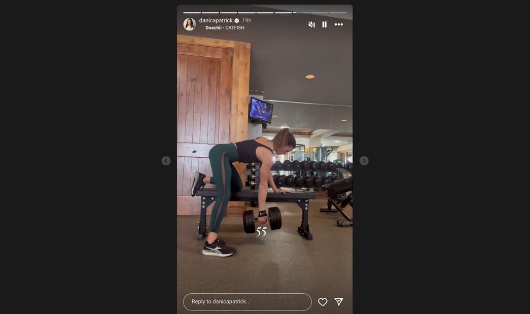Danica Patrick flexes fit physique as she powers through intense ...