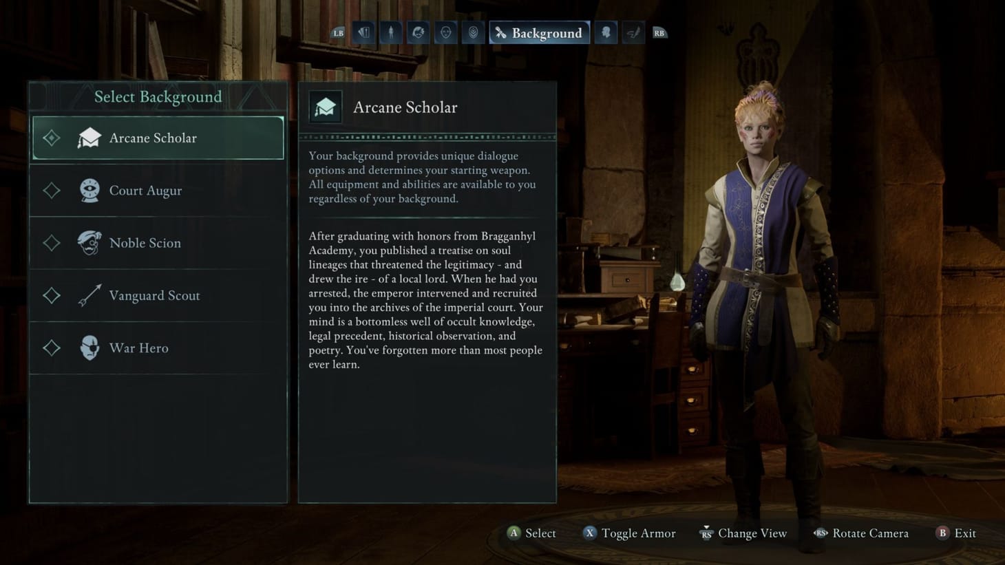 Avowed Background choices, explained