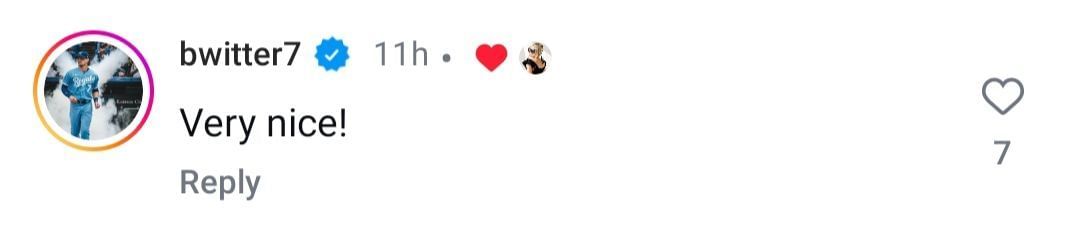 Bobby Witt Jr. drops 2-word reaction to wife Maggie's Valentine's Day ...