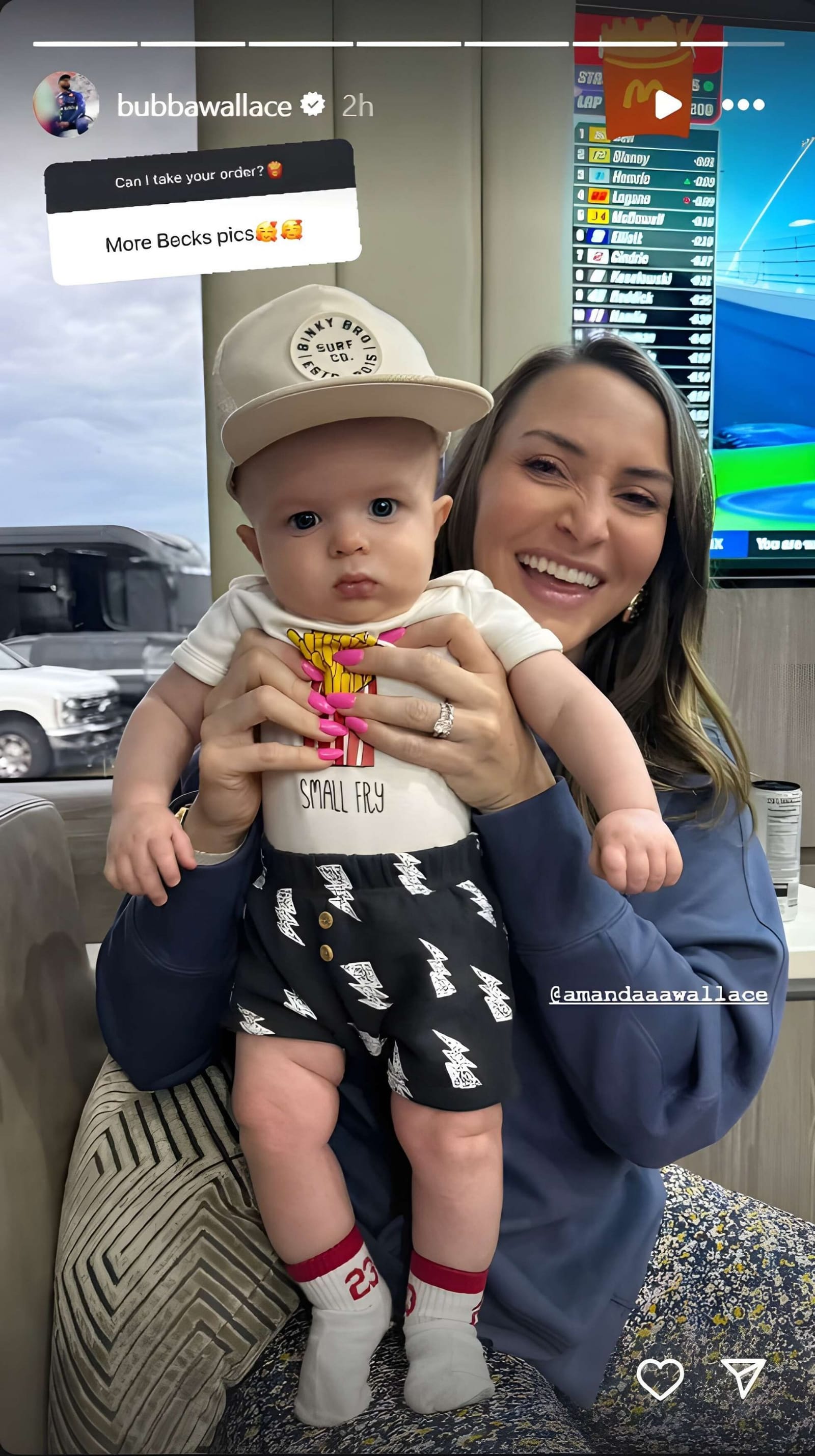 Bubba Wallace: Bubba Wallace shares cute picture of his son and wife ...