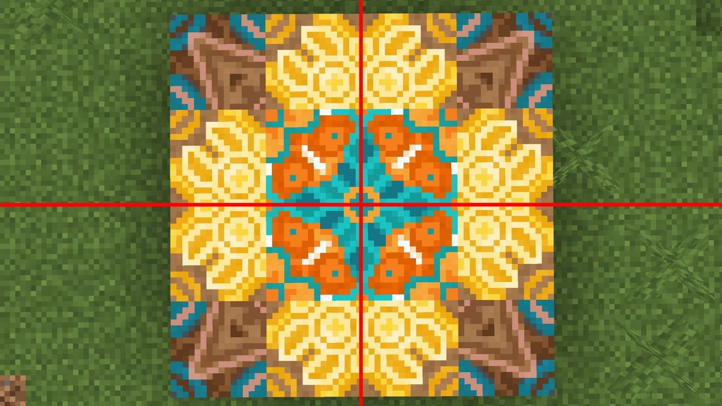 How to make patterns using glazed terracotta in Minecraft