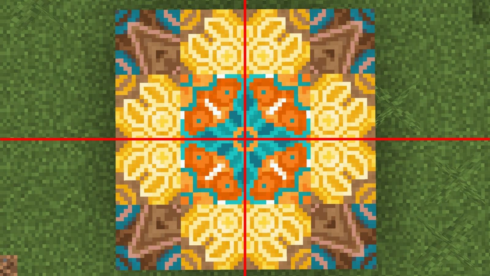 How to make patterns using glazed terracotta in Minecraft