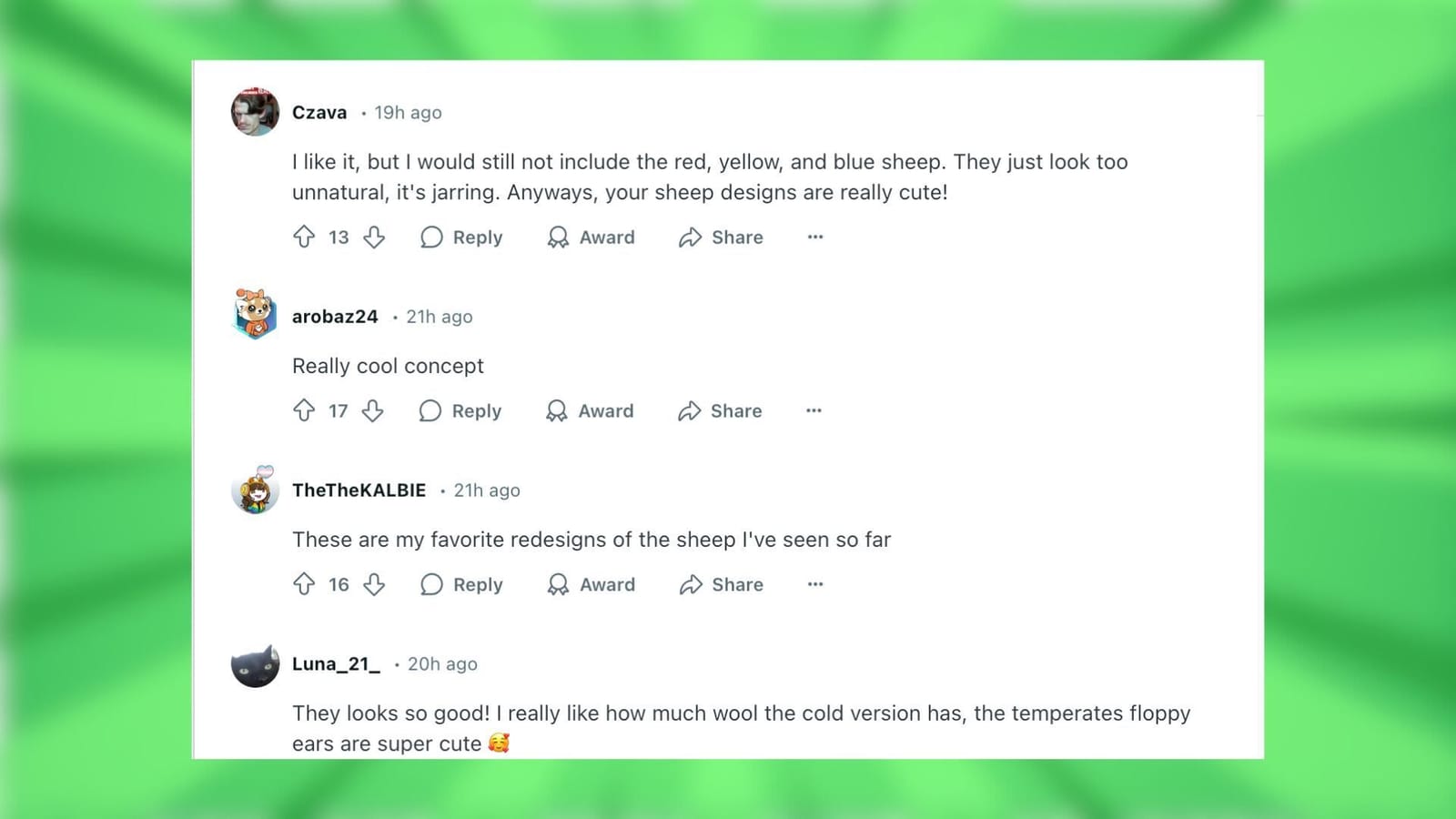Minecraft player shares interesting concept idea for new sheep variants