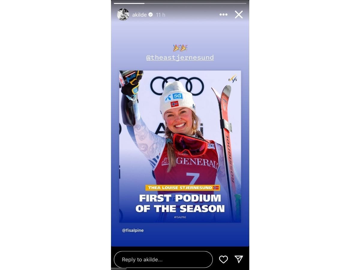 Mikaela Shiffrin’s fiance Aleksander Kilde reacts to Norwegian skier ...