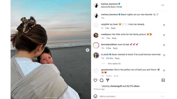 Trevor Lawrence's wife Marissa captures daughter Shae Lynn's adorable ...