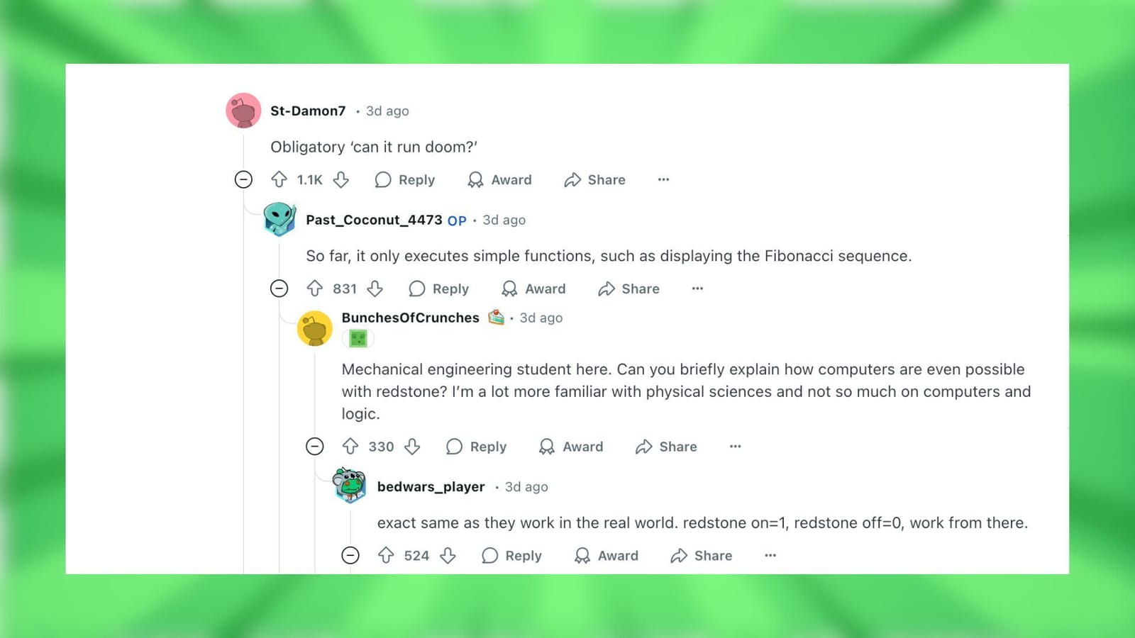 Minecraft player builds a massive functional computer using redstone