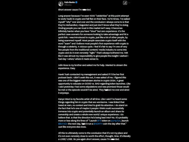 Why did FaZe Banks receive backlash for deleting his X Post about Kanye ...