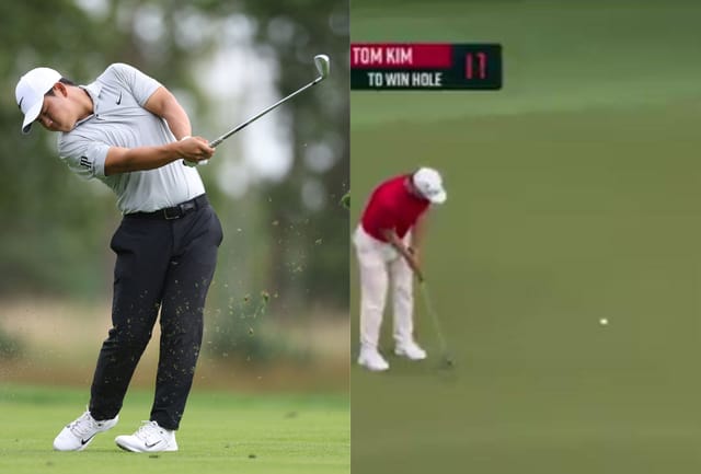 WATCH: Tom Kim gets fired up on course before big loss at TGL
