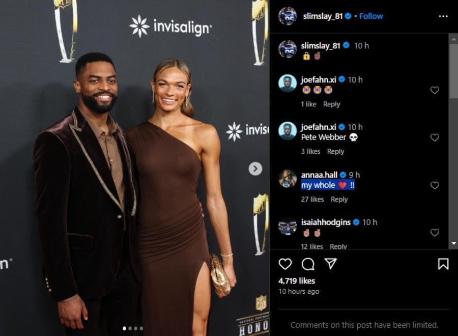 Anna Hall drops 2-word reaction as her boyfriend Darius Slayton shares ...