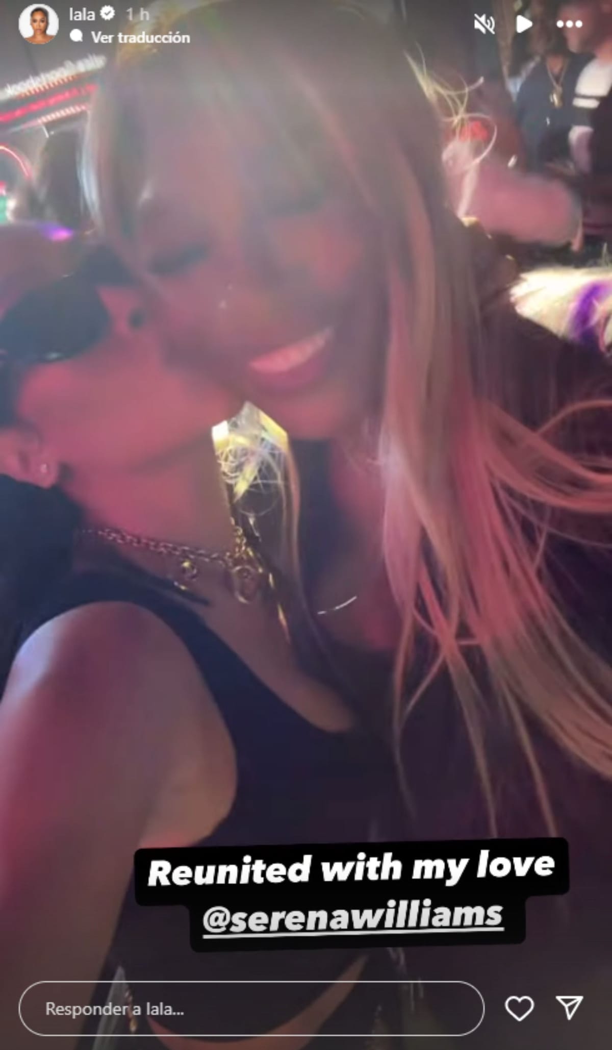 "Reunited with my love" - Carmelo Anthony's ex La La Anthony shares friendly kiss with Serena ...