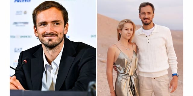 Daniil Medvedev and his wife Daria turn up the style in chic outfits ...