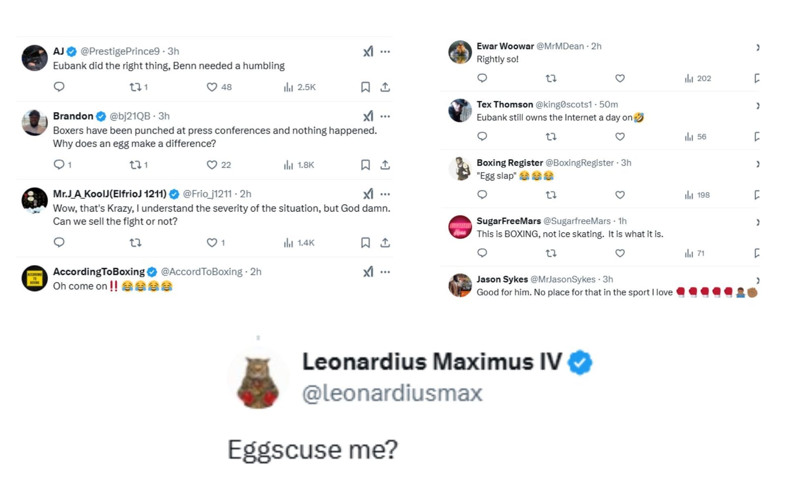 "Eggscuse me?" - Fans react as Chris Eubank Jr. is set to face ...